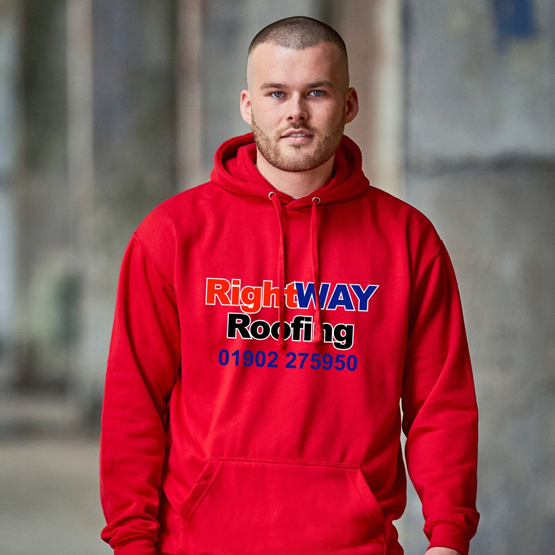 RIGHT WAY ROOFING - RTX HOODIE - CHEST LOGO [RX350] – Custom Clothes